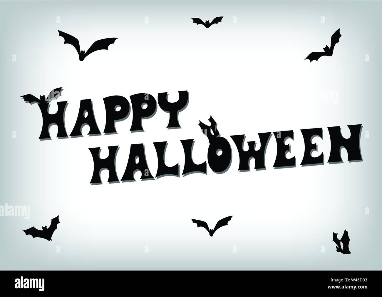 Happy black typography vector Stock Vector Images - Alamy