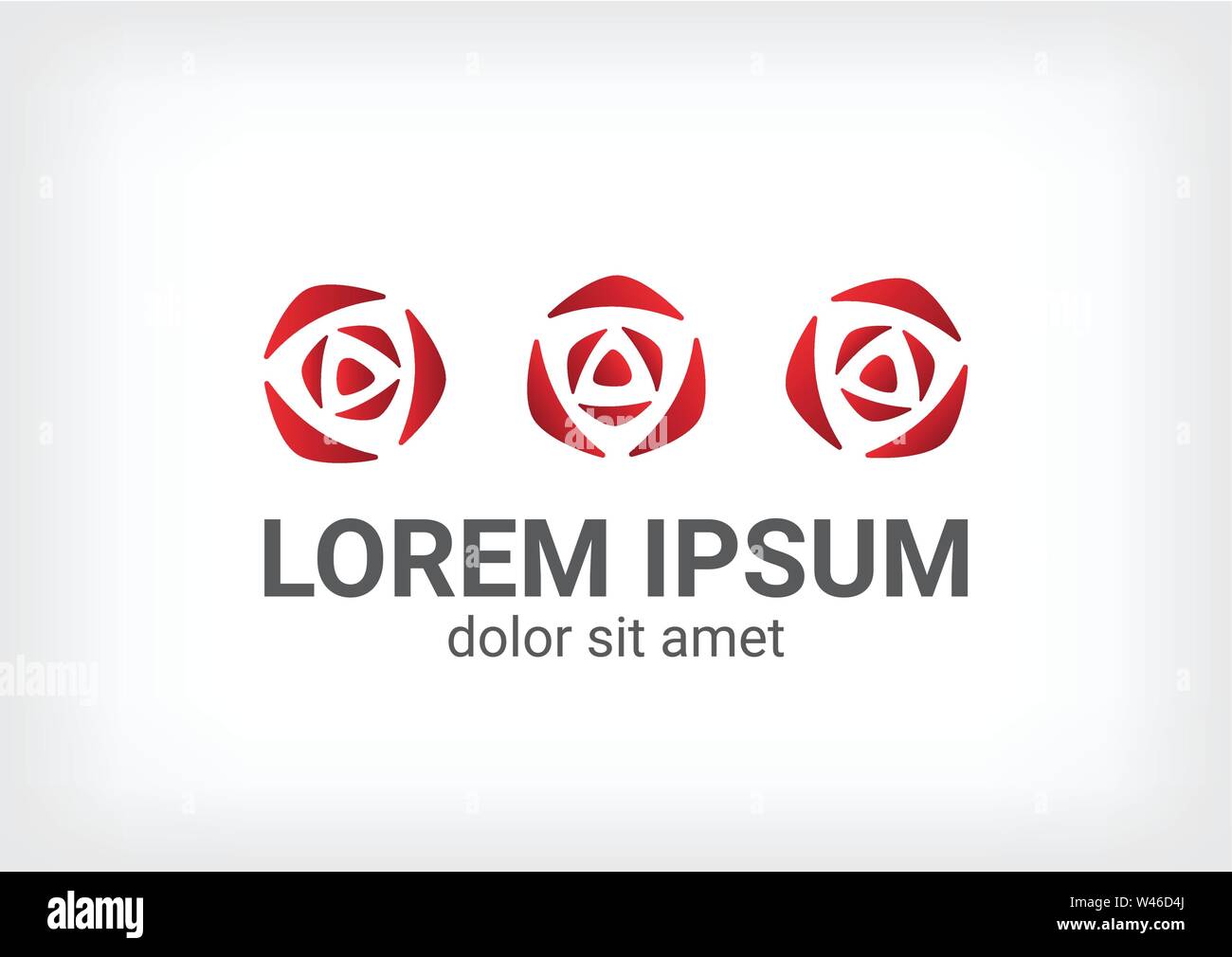 rose vector logo design template, beauty icon, floral sign, vector ...