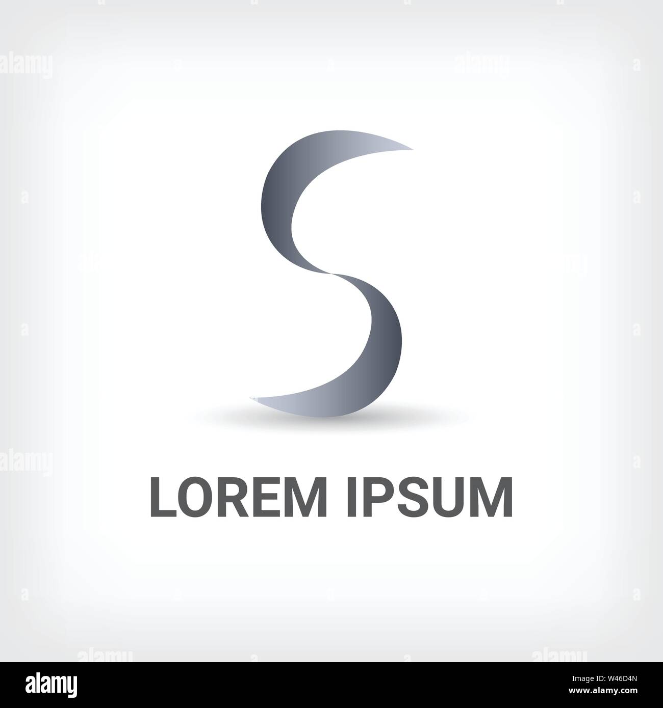 letter s vector logo design template, wave icon, spiral sign, curve ...