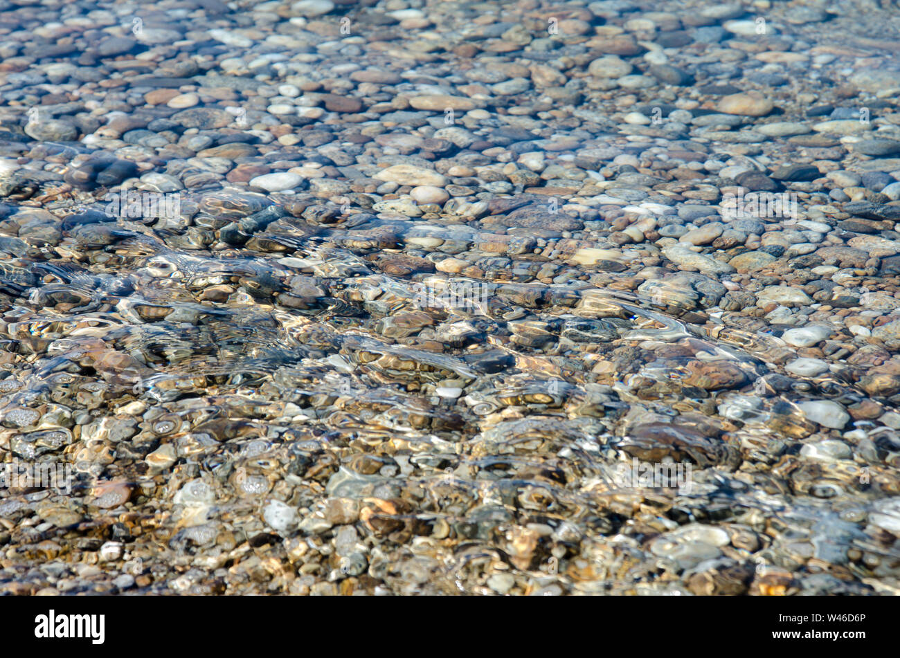 pebble stones into the clean water Stock Photo - Alamy
