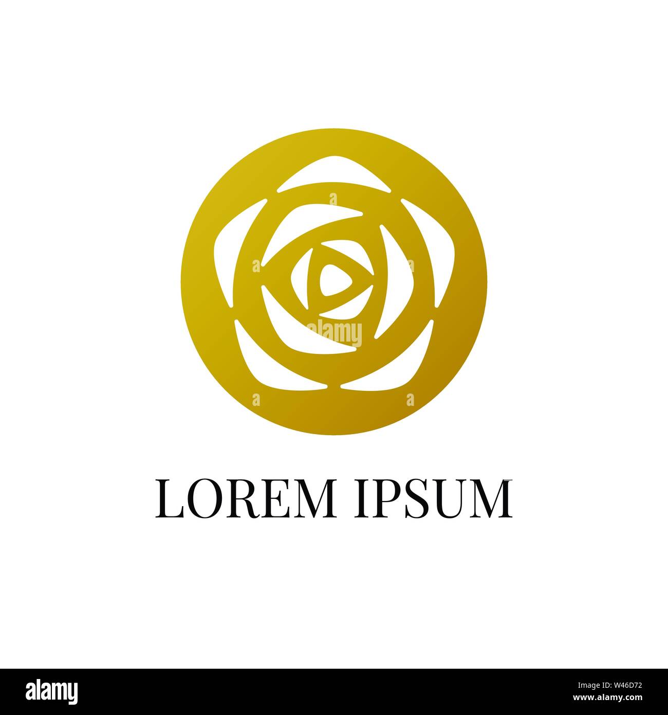 rose vector logo design template, beauty icon, floral sign, vector ...