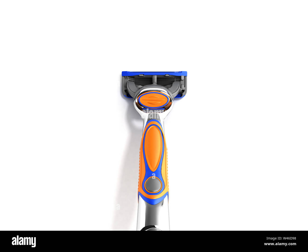 Mens razor 3d render on white background Stock Photo - Alamy