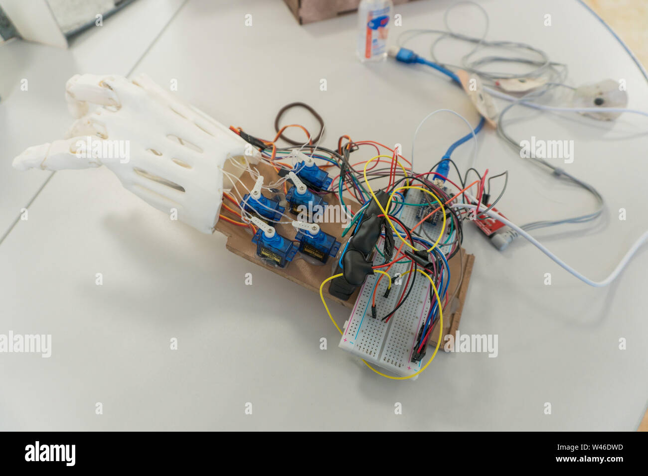 The creation of robotics and artificial intelligence. An implant for a ...