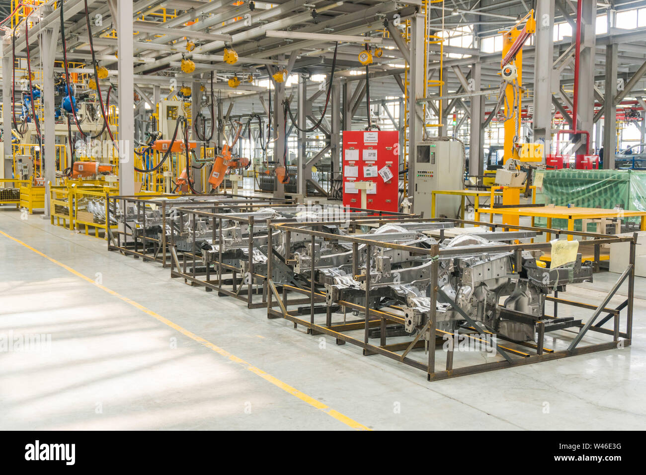 Car Assembly plant. External parts of the car Stock Photo - Alamy