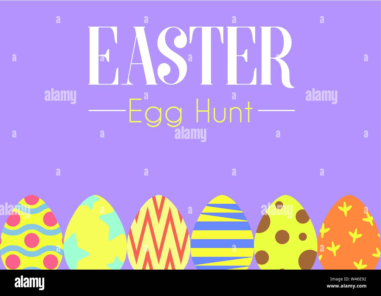 happy easter background, easter egg hunt background, vector ...