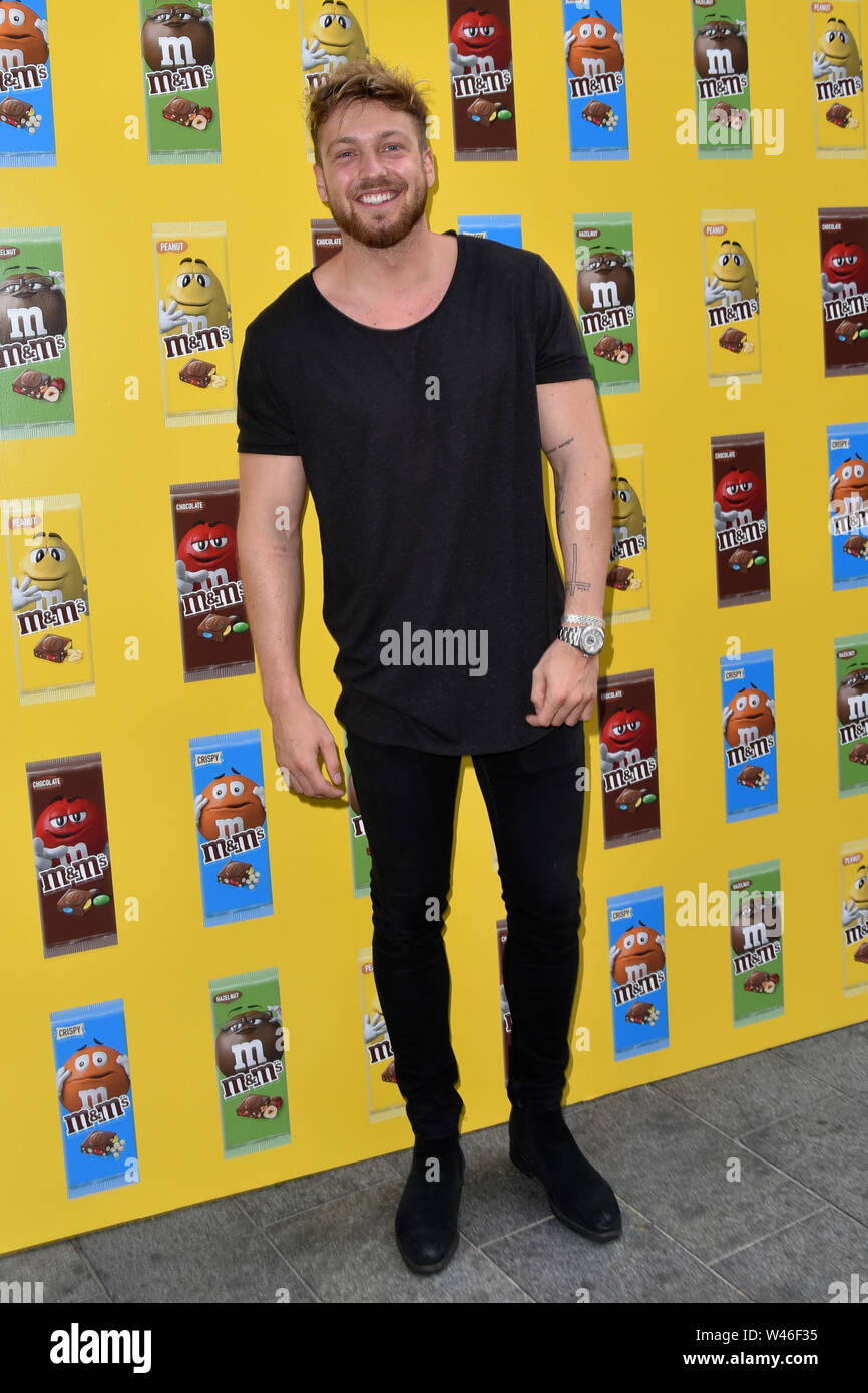 Sam Thompson attends the M&M’s Get Stuck In Launch Event in London ...