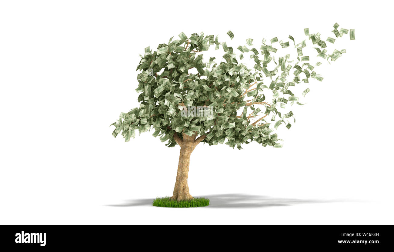 Dollar bills money tree Cut Out Stock Images & Pictures - Alamy