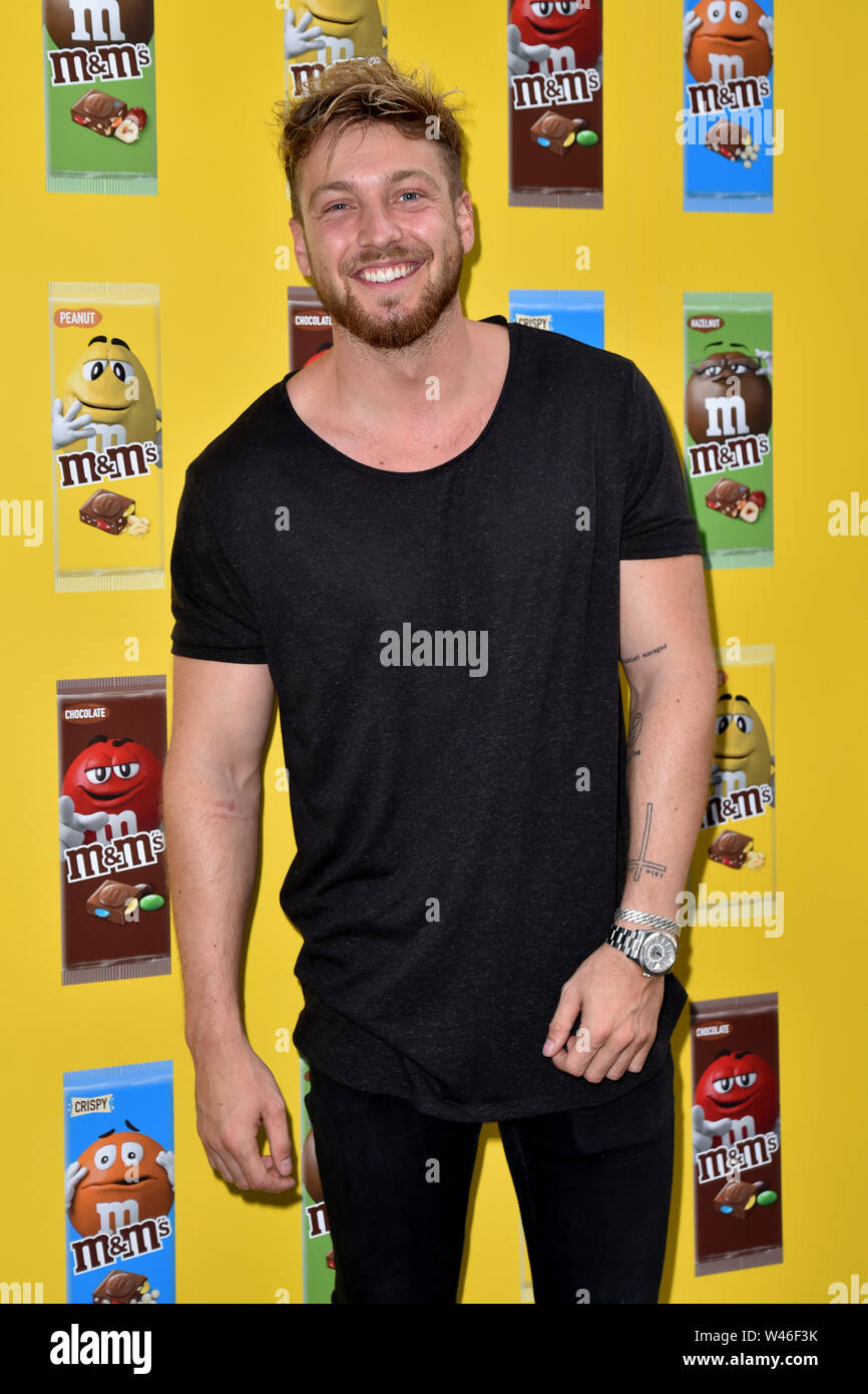 Sam Thompson attends the M&M’s Get Stuck In Launch Event in London ...