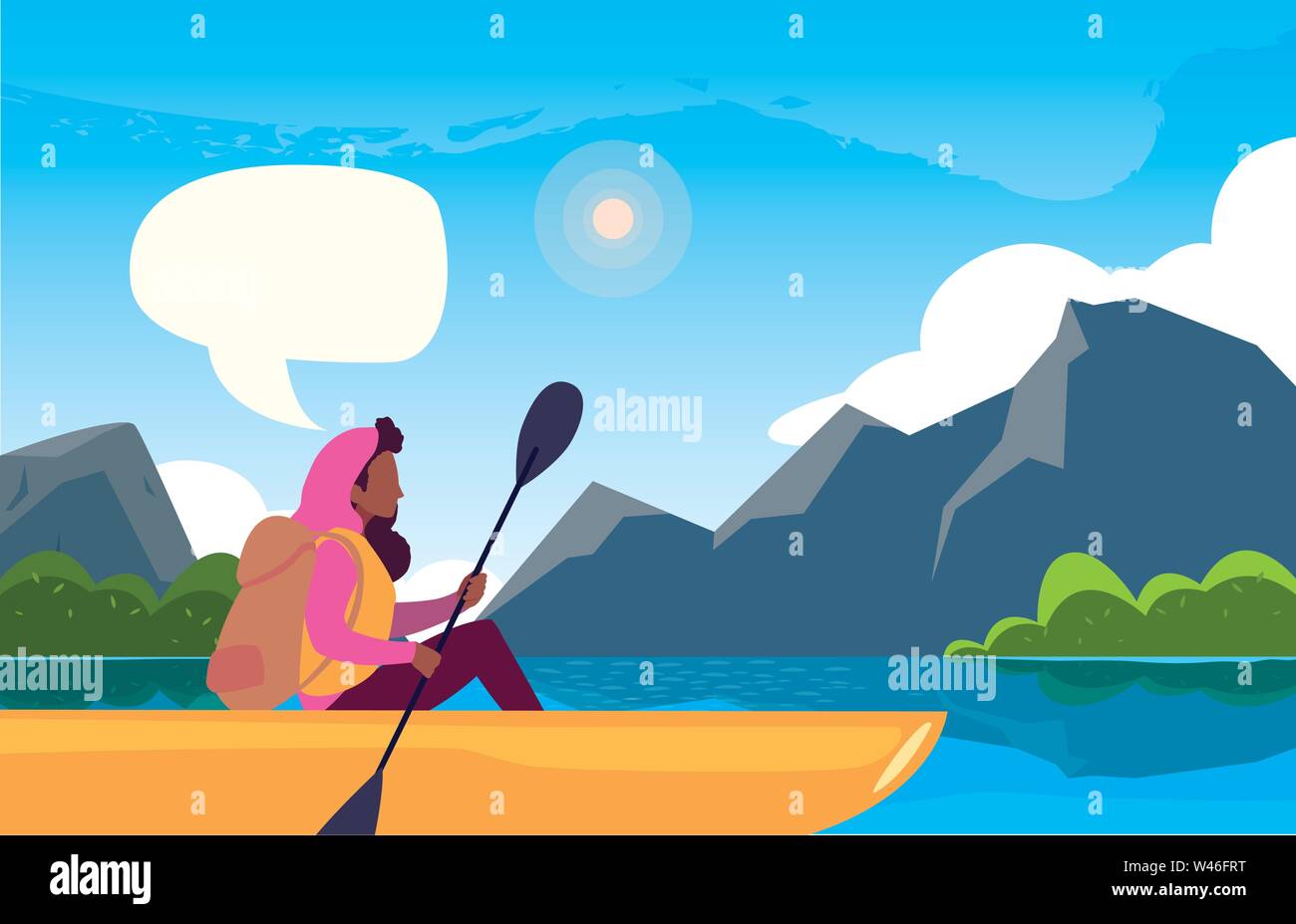 Row mountains Stock Vector Images - Alamy