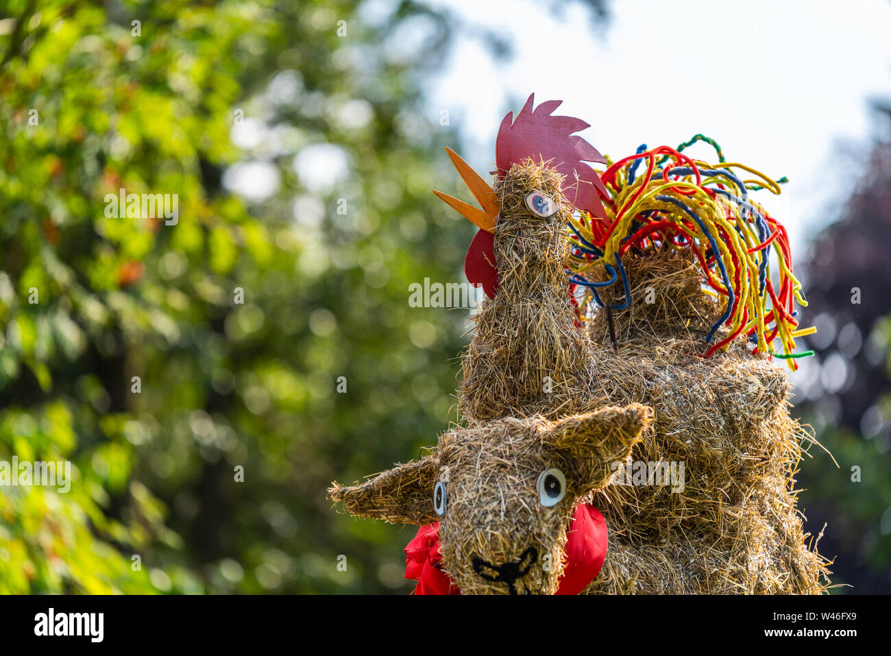 various haystacks stacked on top of each other Stock Photo - Alamy