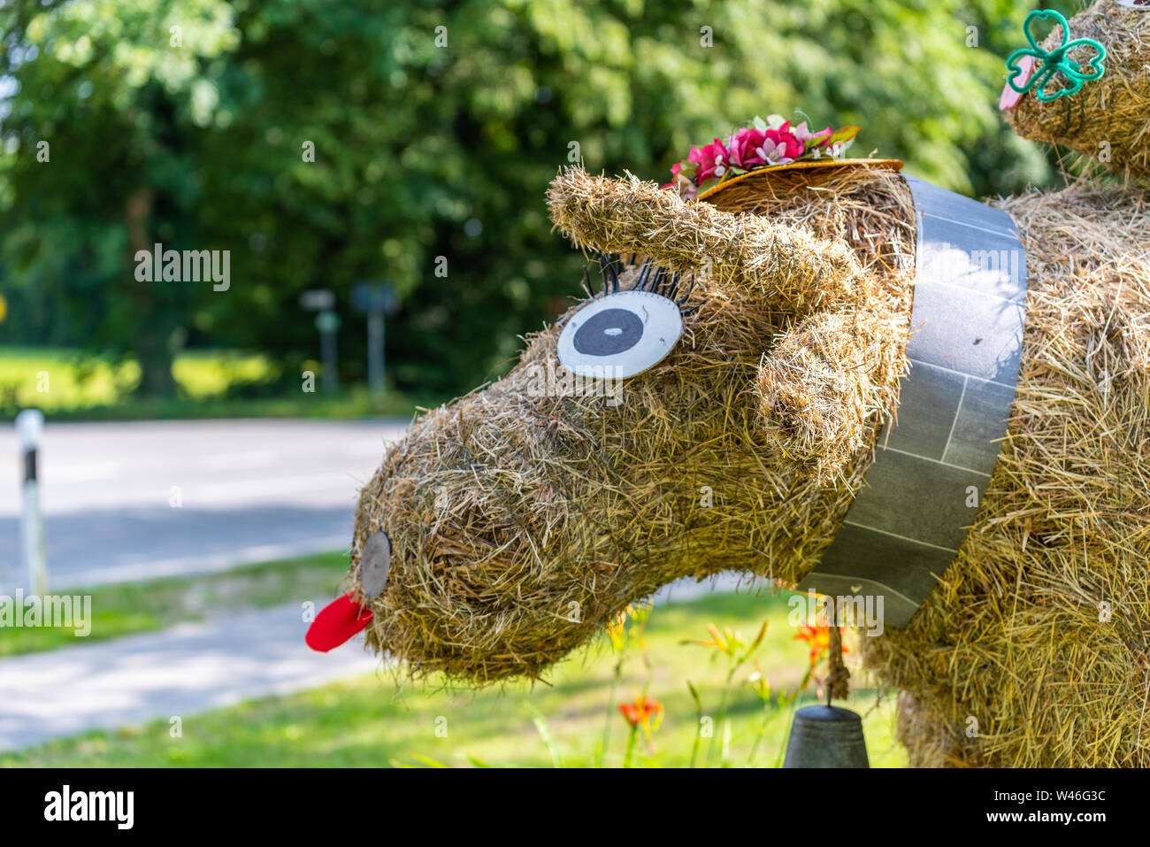 various haystacks stacked on top of each other Stock Photo - Alamy