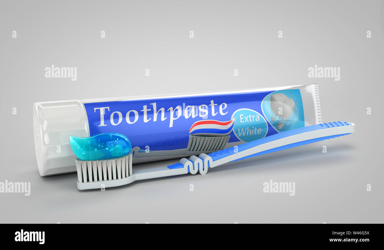 modern concept of the design of a tube of toothpaste toothpaste tube ...