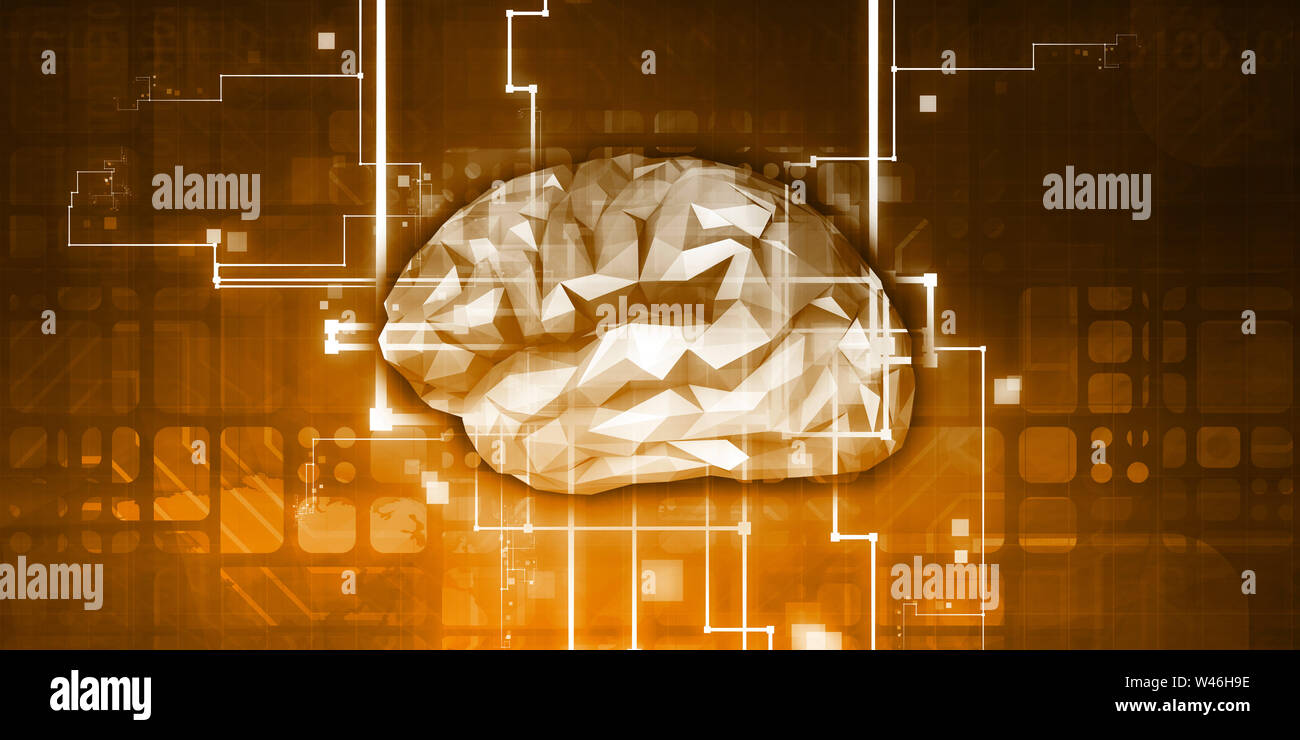 Deep Learning Artificial Intelligence for Machine Concept Stock Photo ...