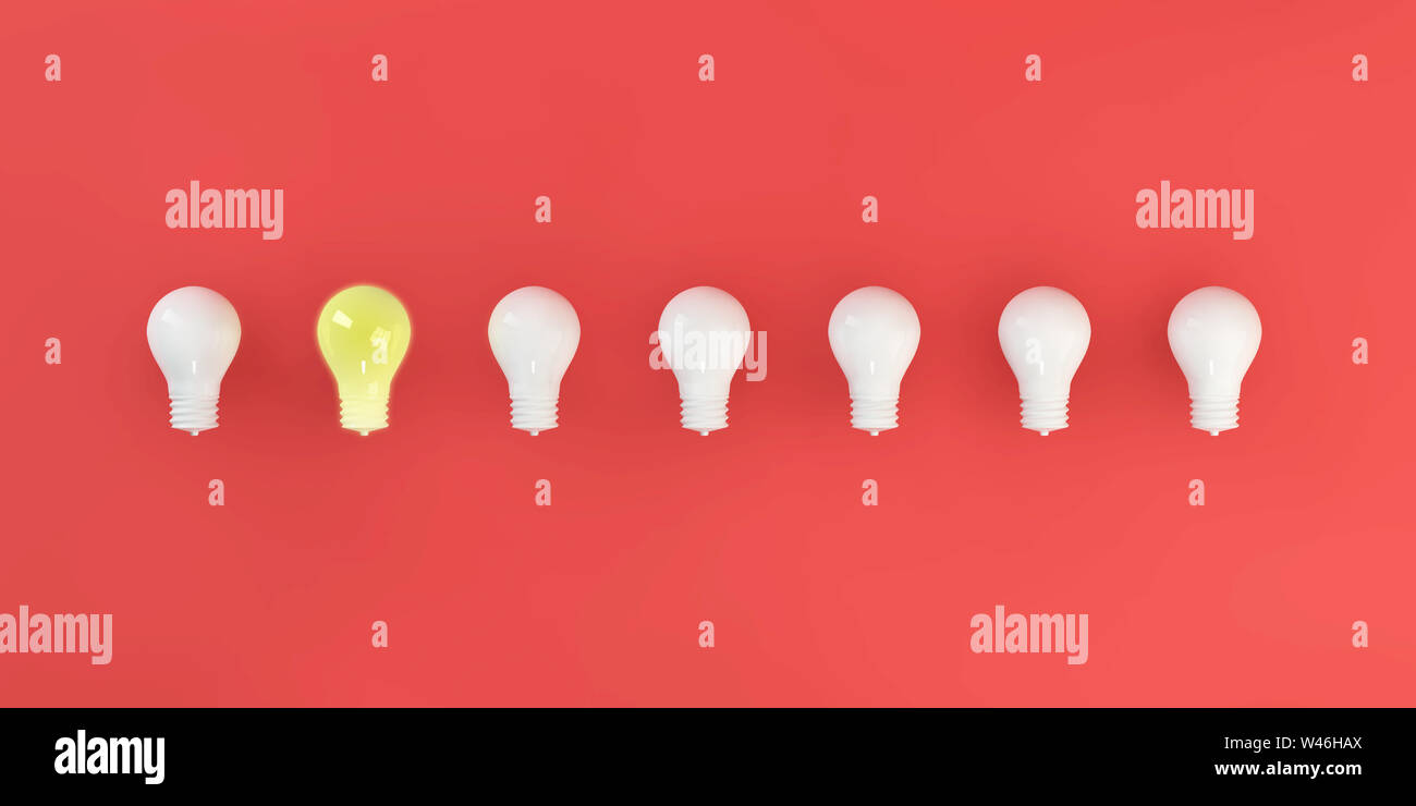 Creative Marketing with Glowing Bulb as a Strategy Stock Photo - Alamy