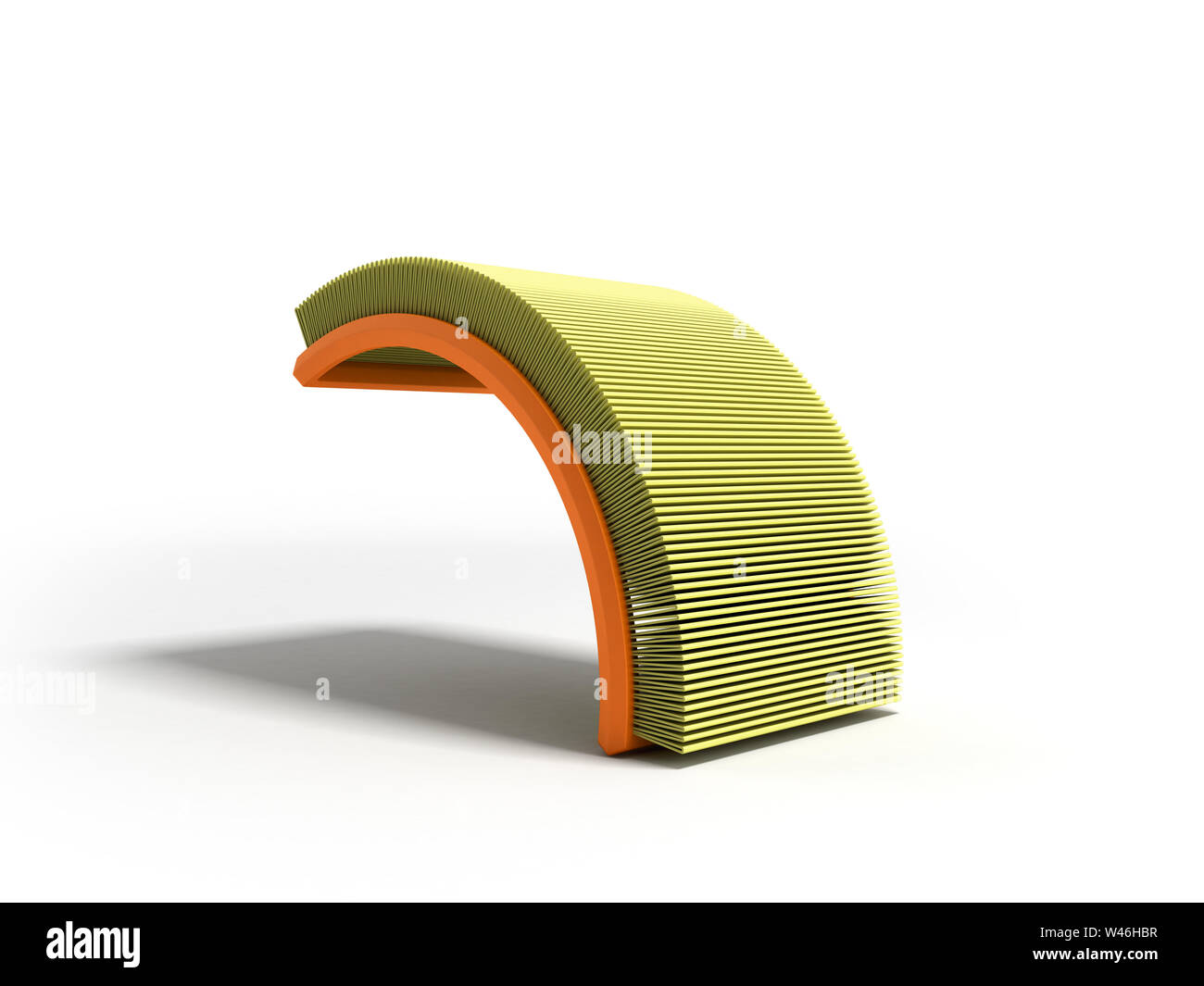 car air filter 3d render on white Stock Photo - Alamy