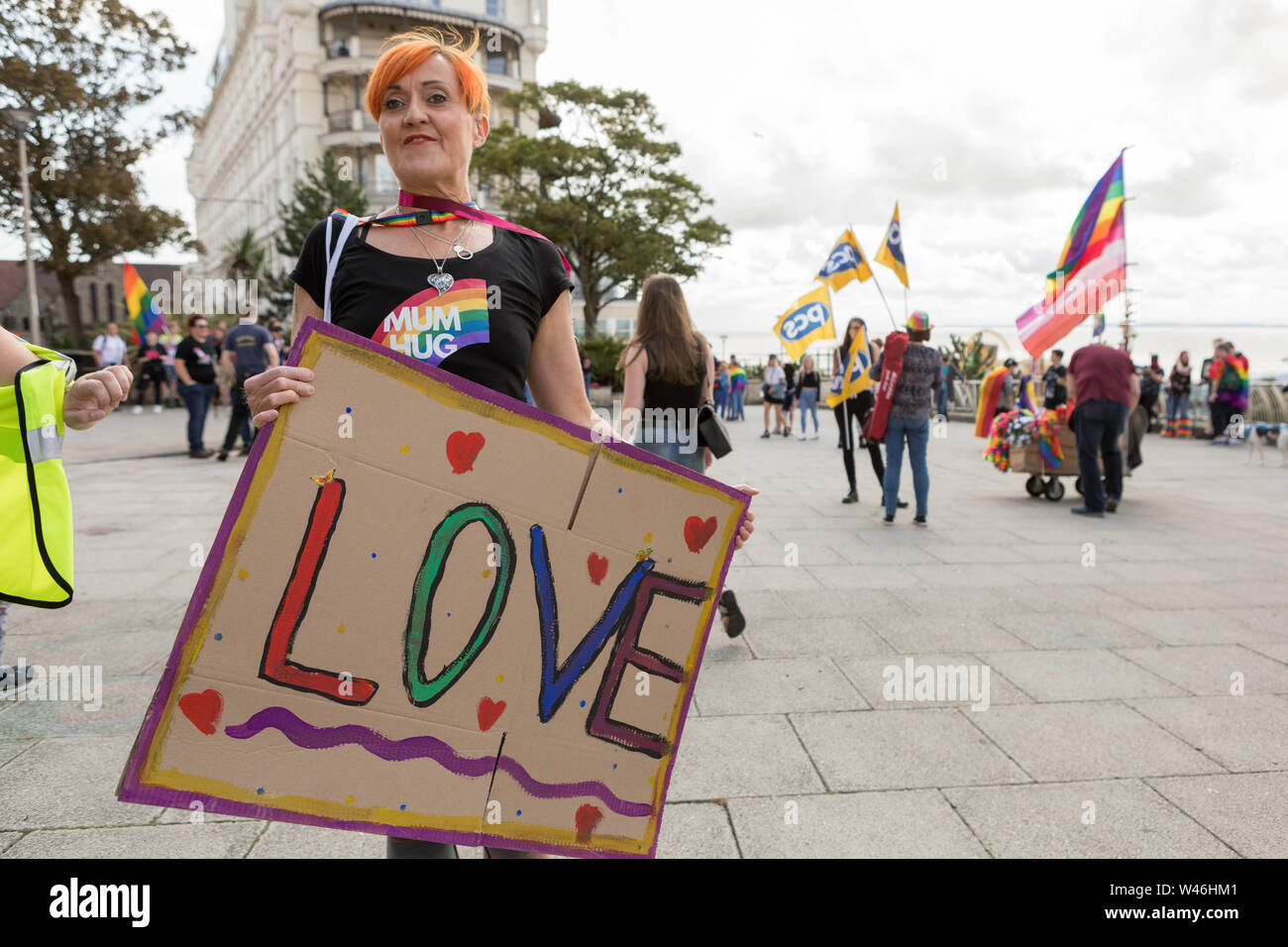 Southend on Sea, UK. 20th July, 2019. Participants take part in the ...
