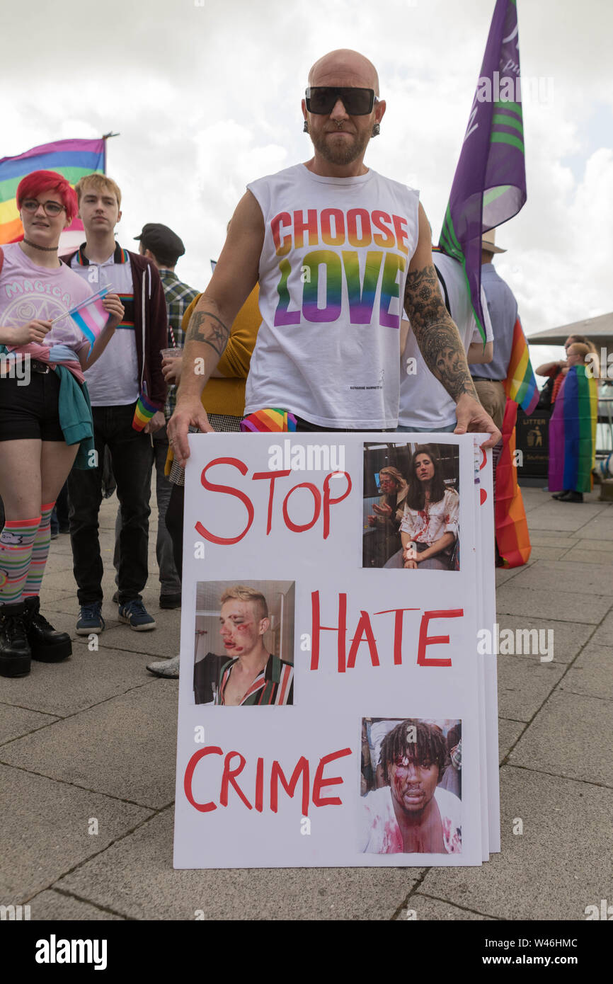 Southend on Sea, UK. 20th July, 2019. Participants take part in the ...