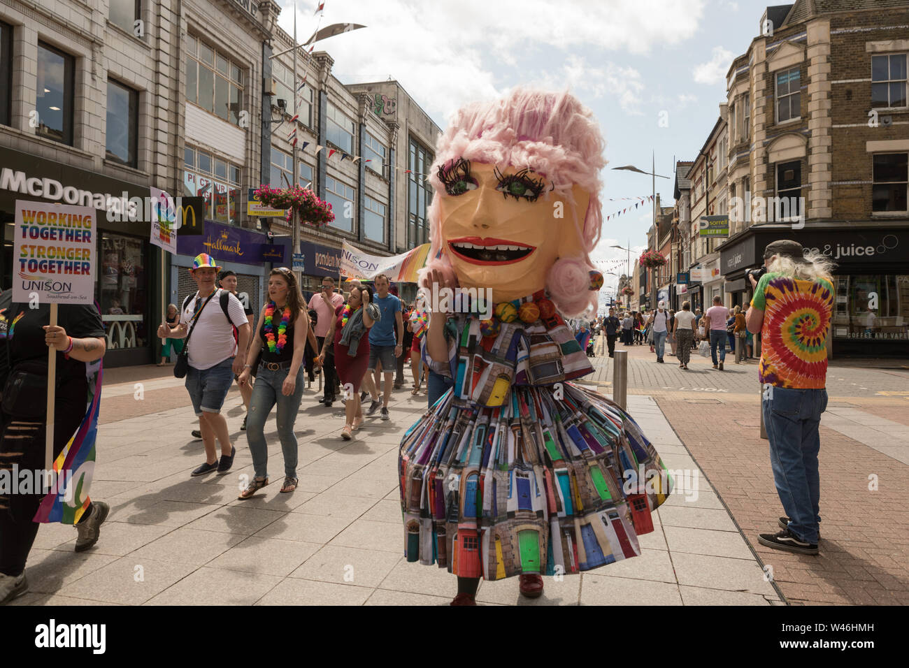 Southend on Sea, UK. 20th July, 2019. Participants take part in the ...