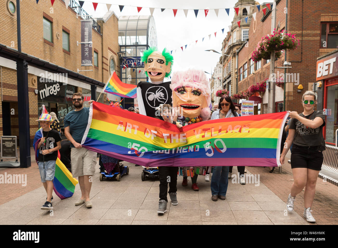 Southend on Sea, UK. 20th July, 2019. Participants take part in the ...
