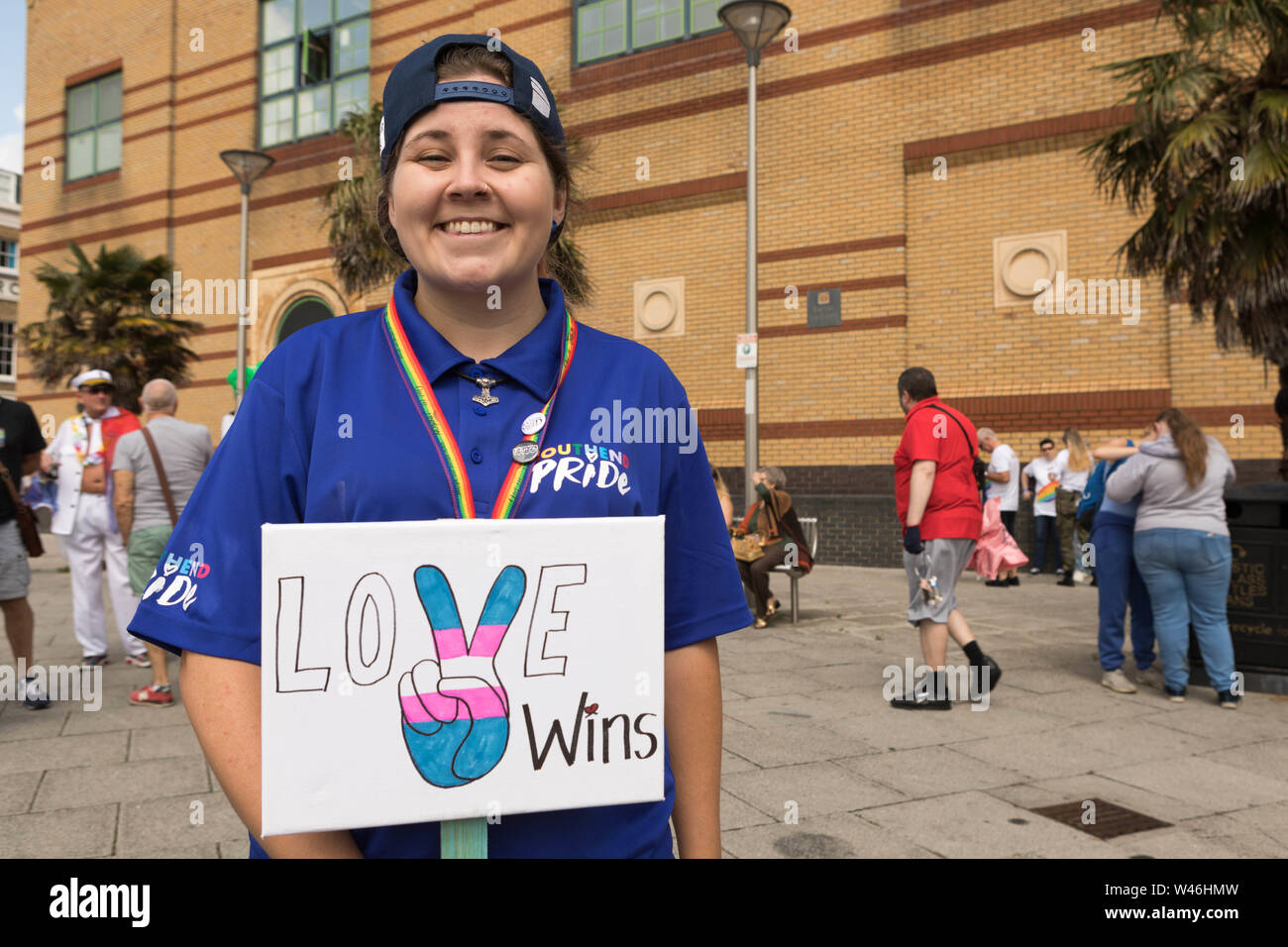Southend on Sea, UK. 20th July, 2019. Participants take part in the ...
