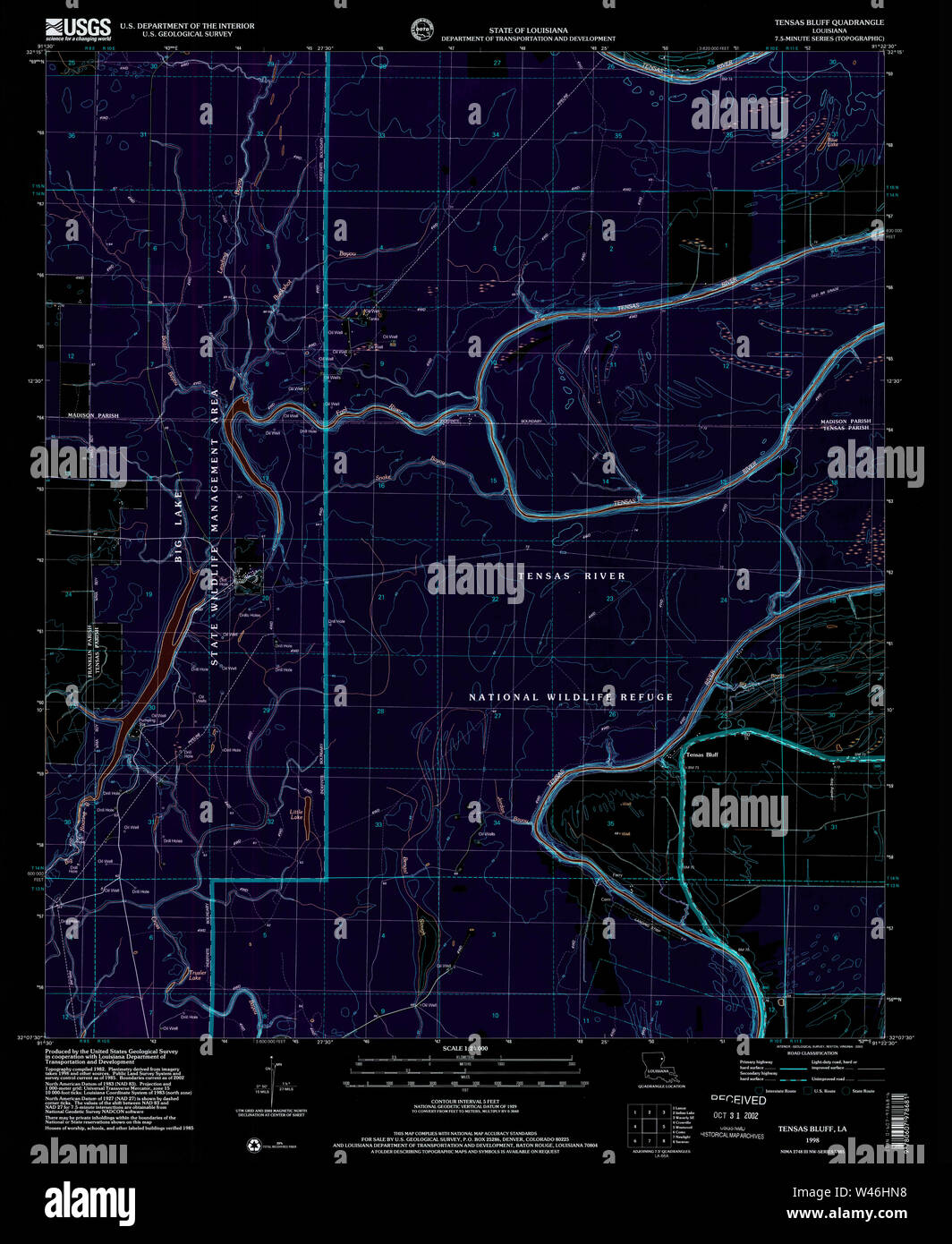 Map of tensas hi-res stock photography and images - Alamy