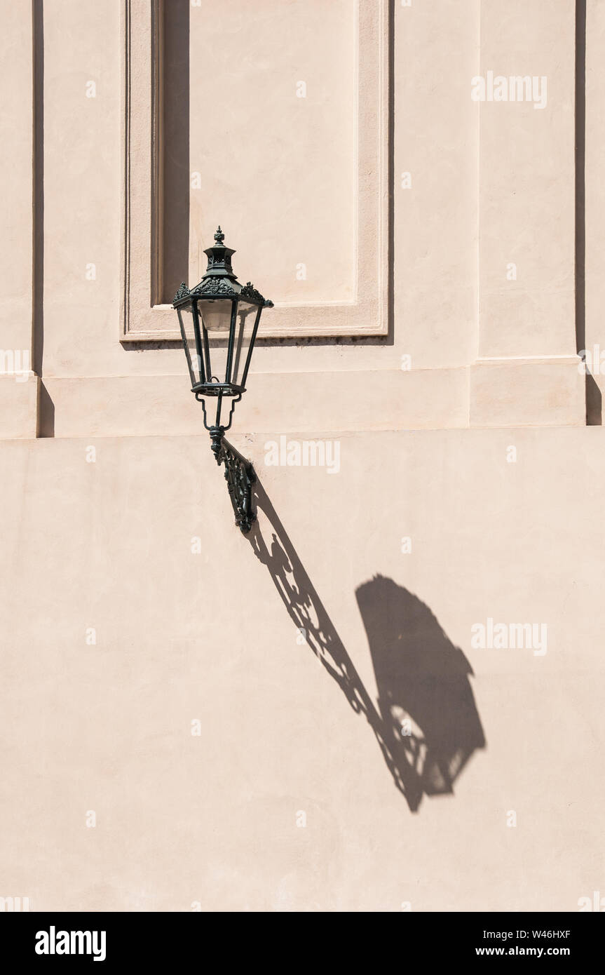 Around Prague - Street Light & Shadow Stock Photo - Alamy