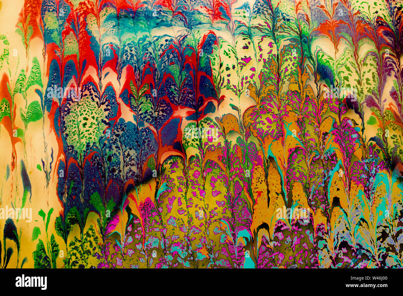 abstract marbling art patterns in paint as background Stock Photo - Alamy
