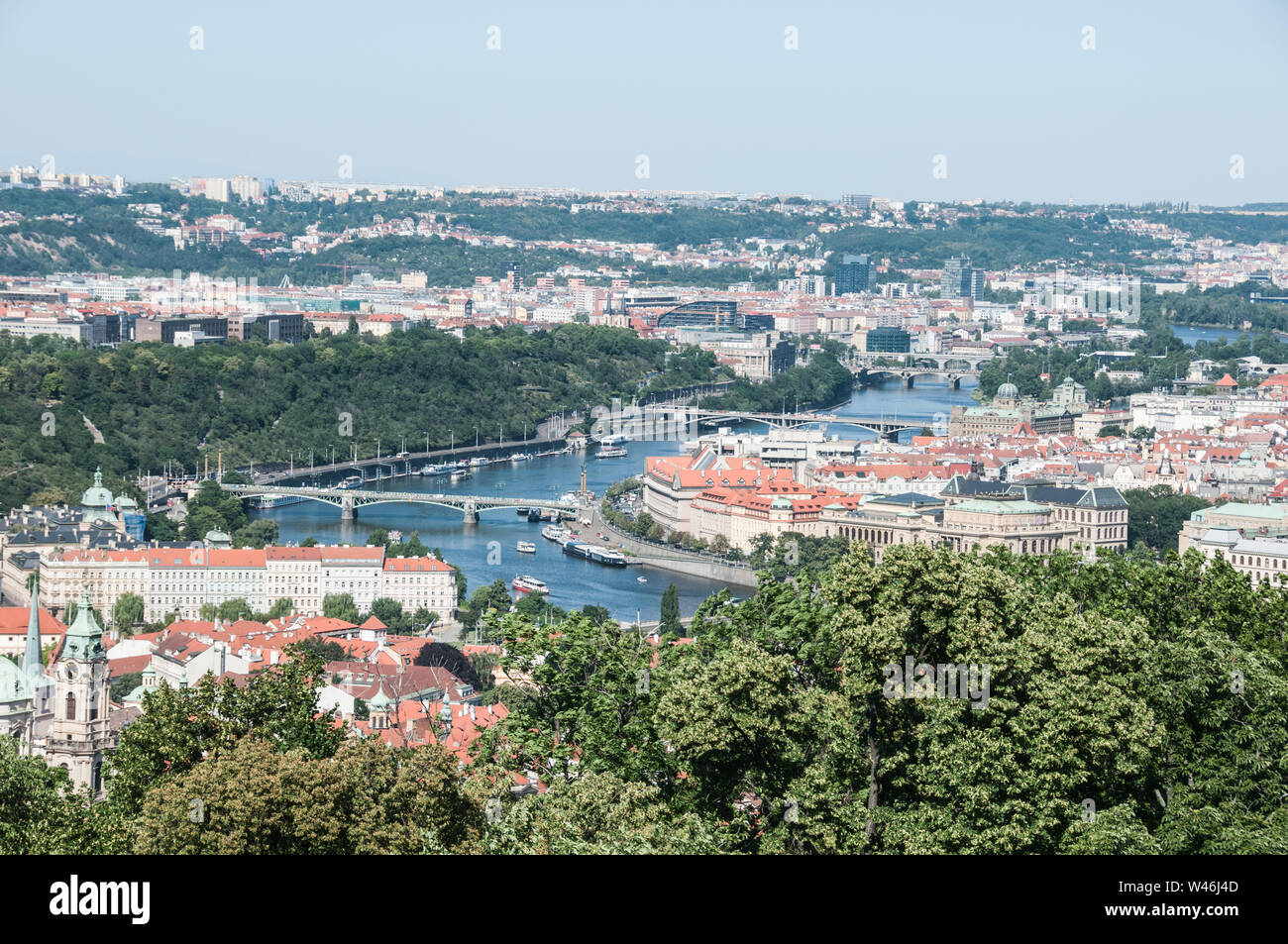 Around Prague - River View Stock Photo - Alamy