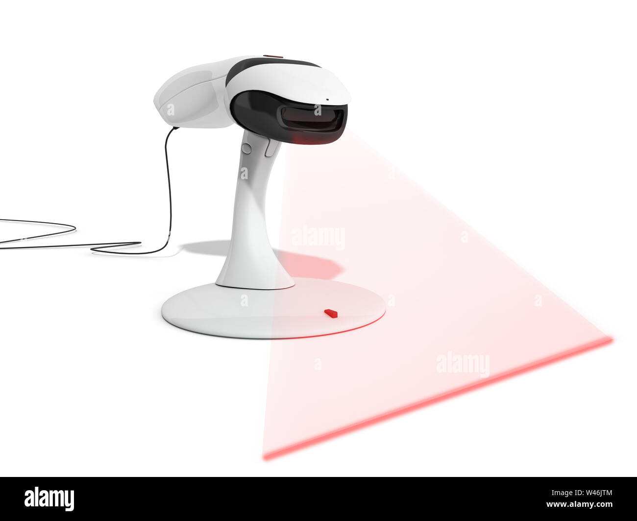 Barcode Scanner 3d render on white background Stock Photo - Alamy