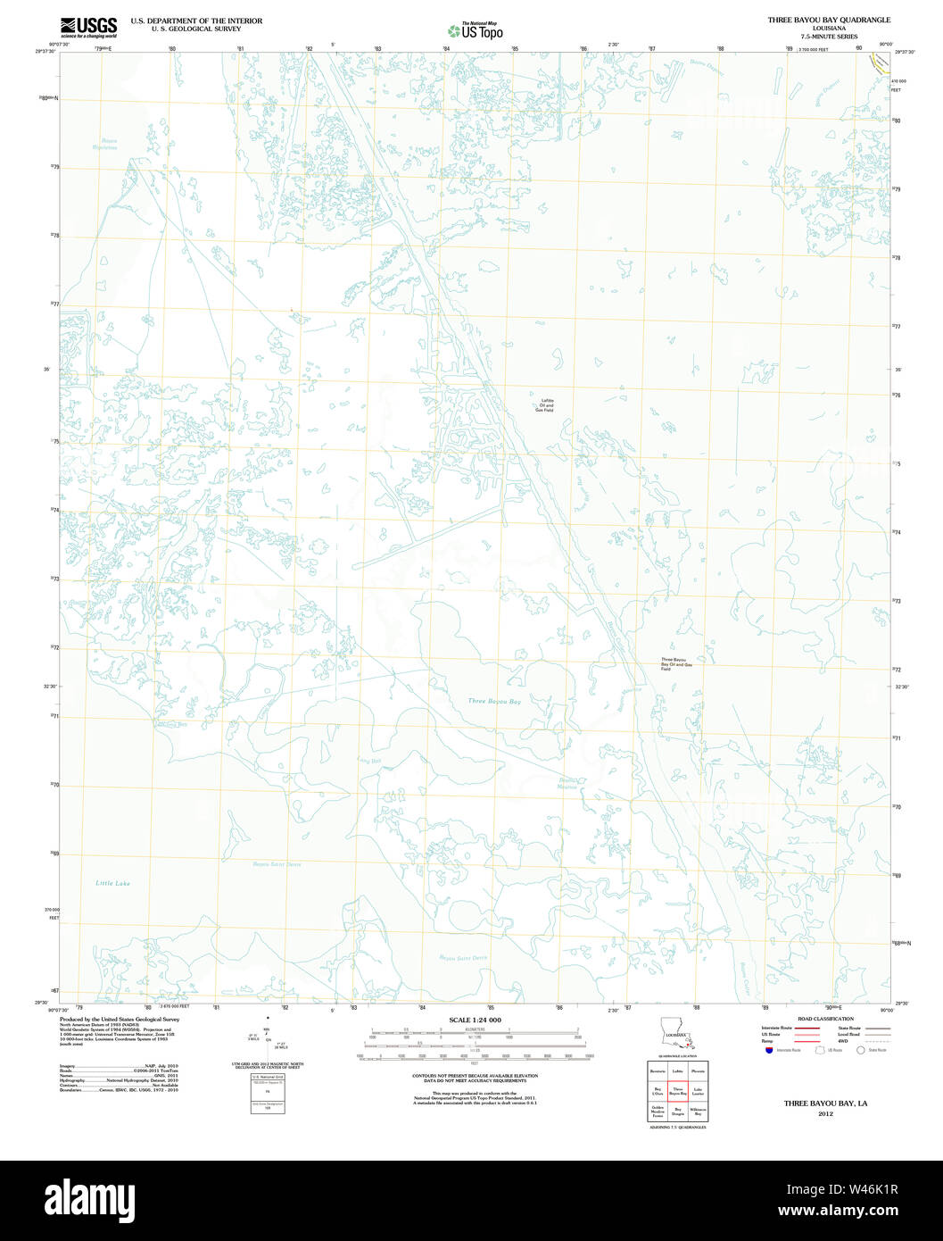 Bayou louisiana map hi-res stock photography and images - Alamy