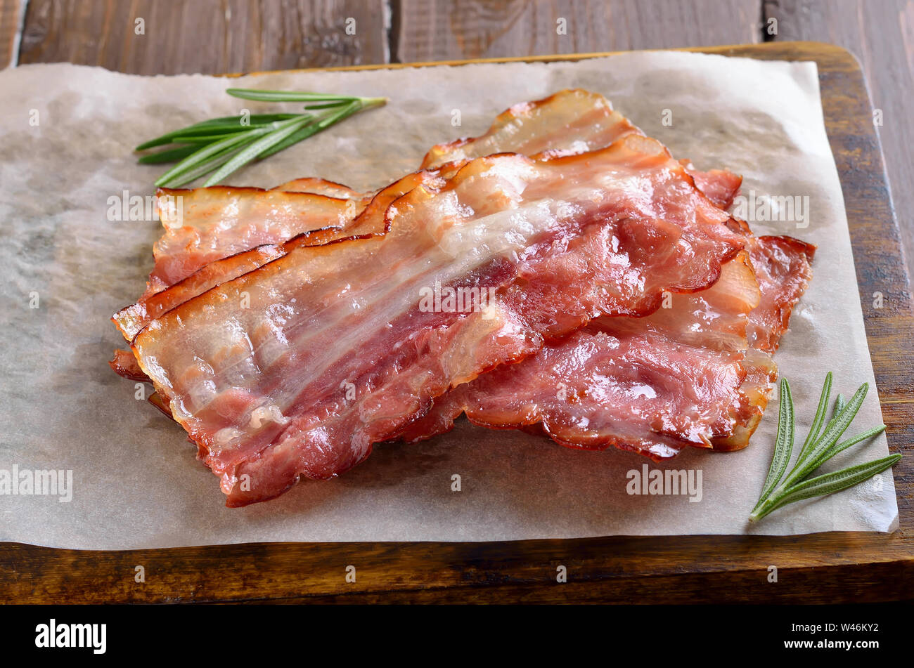 Traditional fried bacon hi-res stock photography and images - Alamy