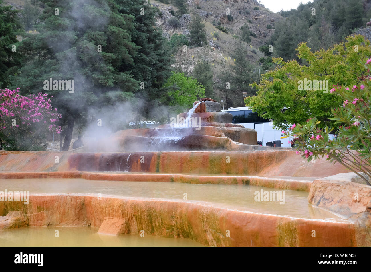 Demre, Turkey - May 21, 2019: Pam Thermal Hotel, Hot spring mineral ...