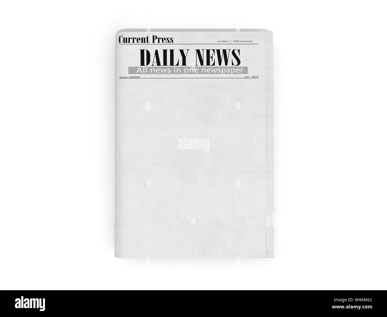Broadsheet newspaper template Black and White Stock Photos & Images - Alamy
