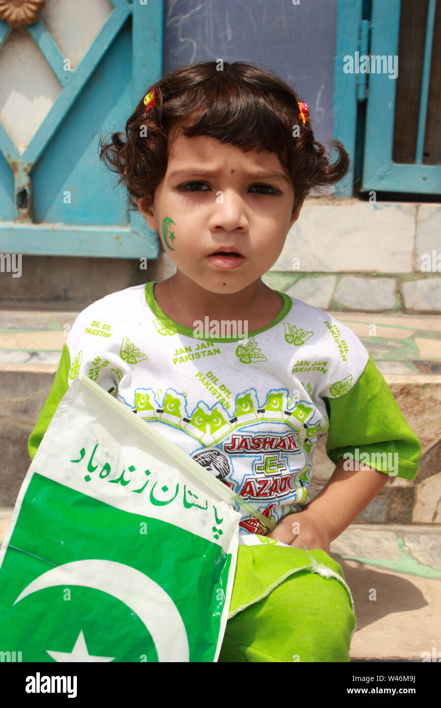 Pakistani Baby With Flag