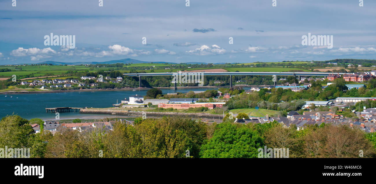 The Cleddau Bridge spanning the River Cleddau between Neyland and ...