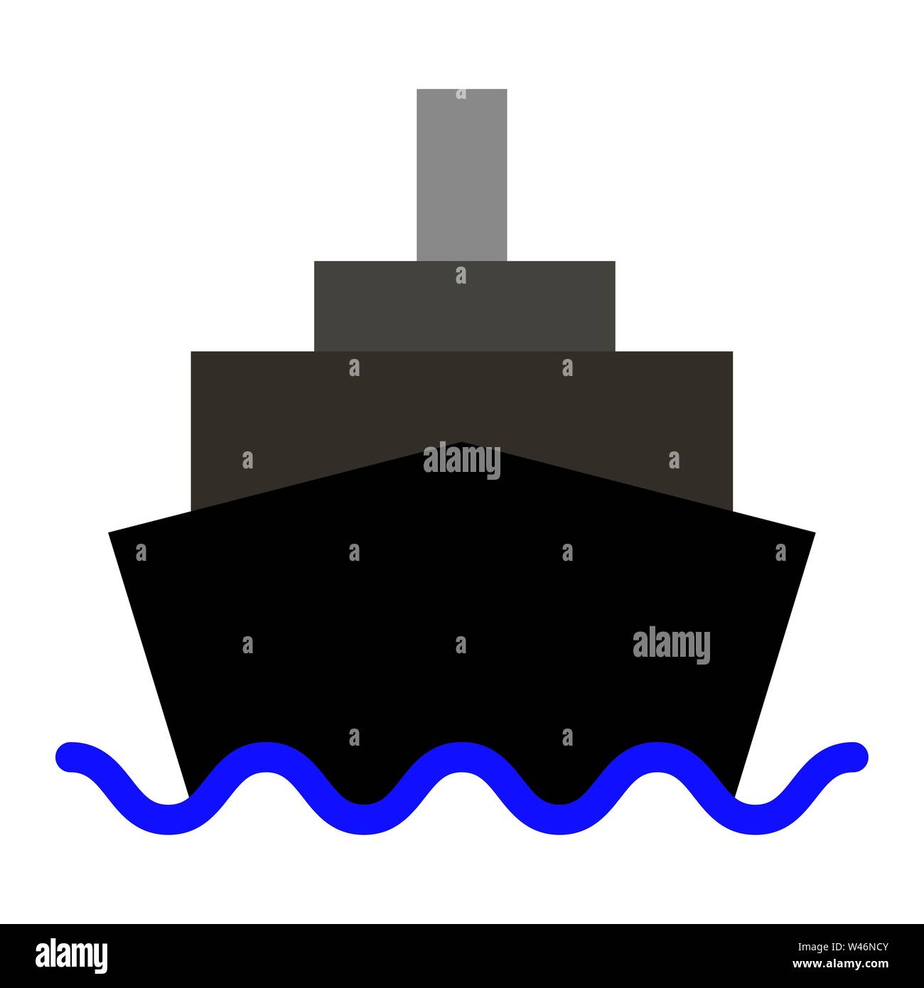 Cruise vector icon. Ship, transportation symbol. Flat vector sign ...