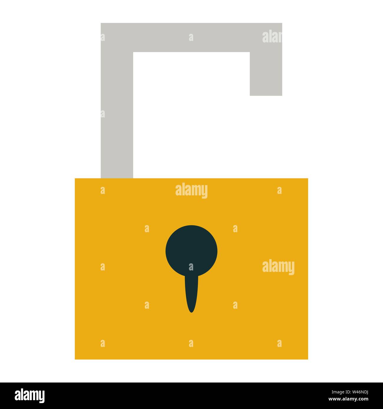 open padlock password icon or logo illustration. Perfect use for ...
