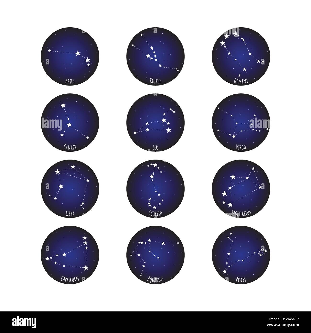 constellation in cosmos background, group of star in galaxy, astronomy ...