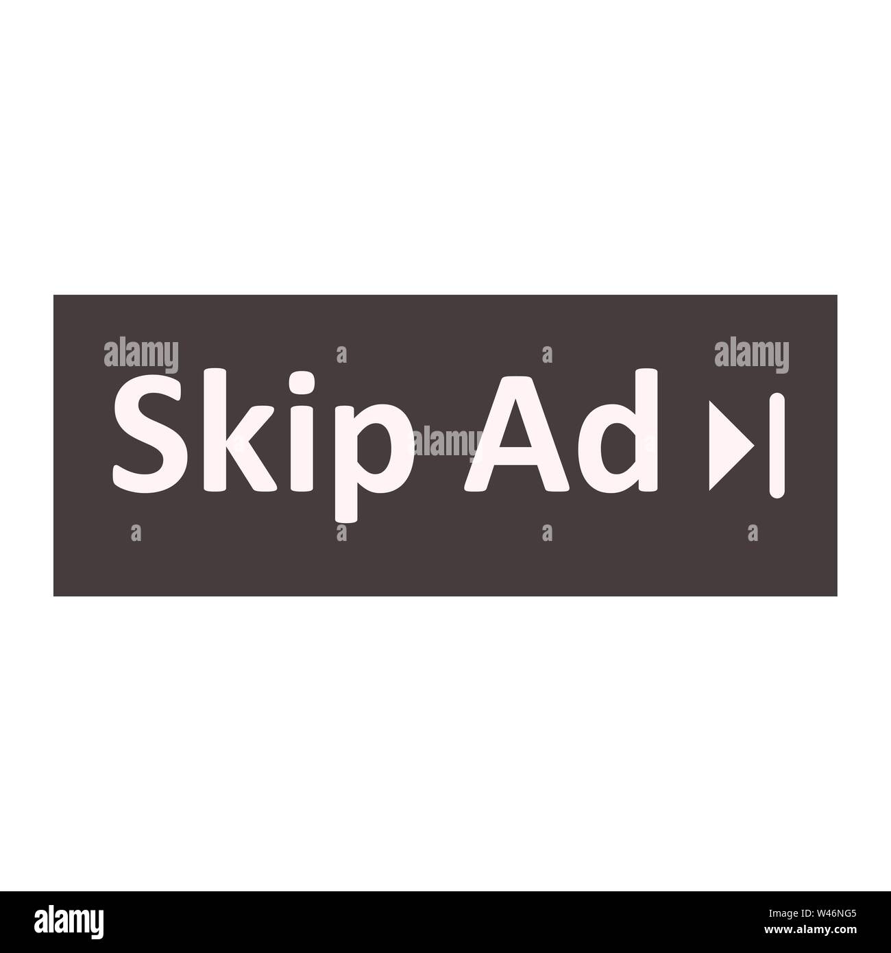 skip ads video icon or logo illustration. perfect use for website ...