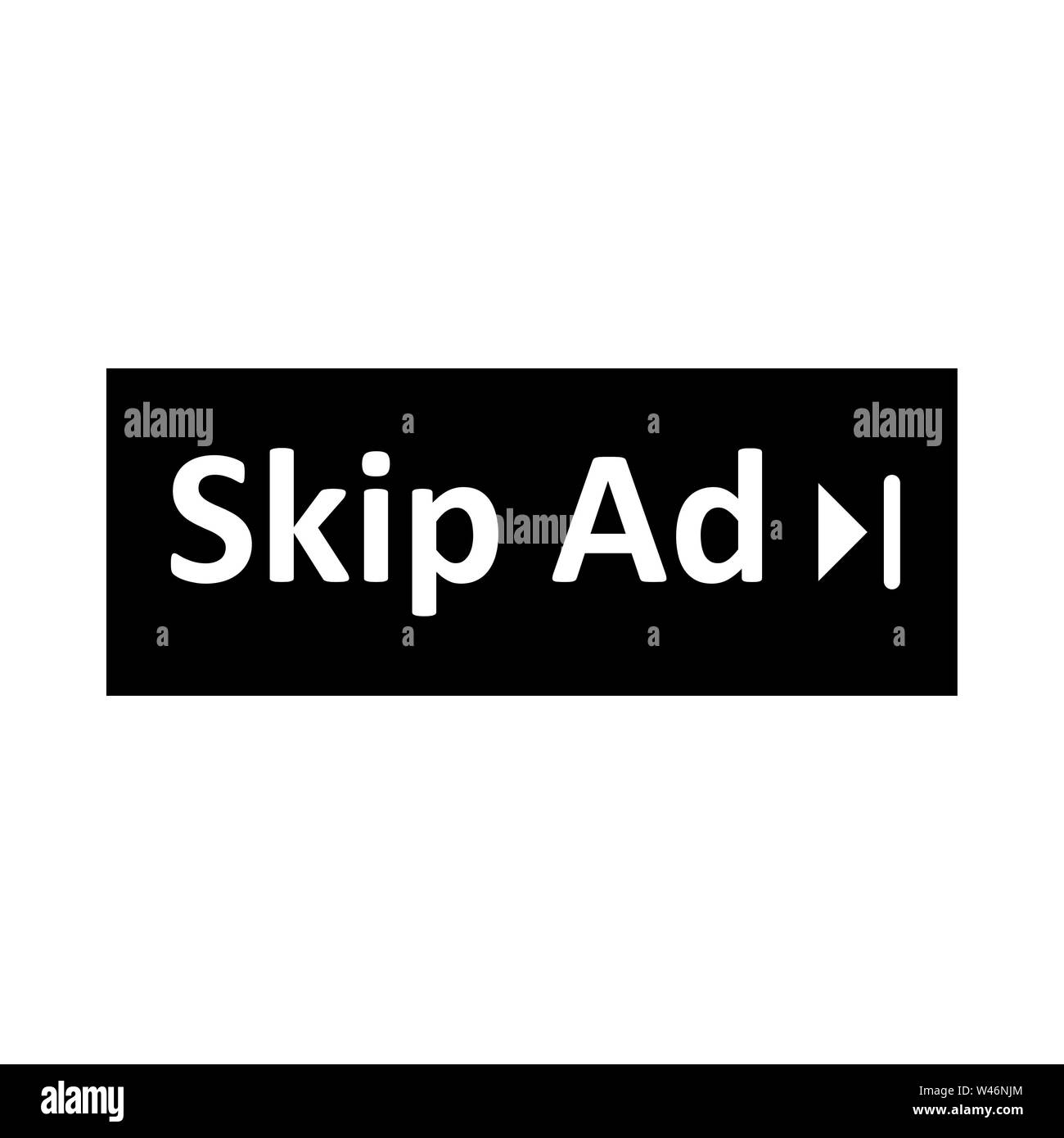 skip ads video icon or logo illustration. perfect use for website ...
