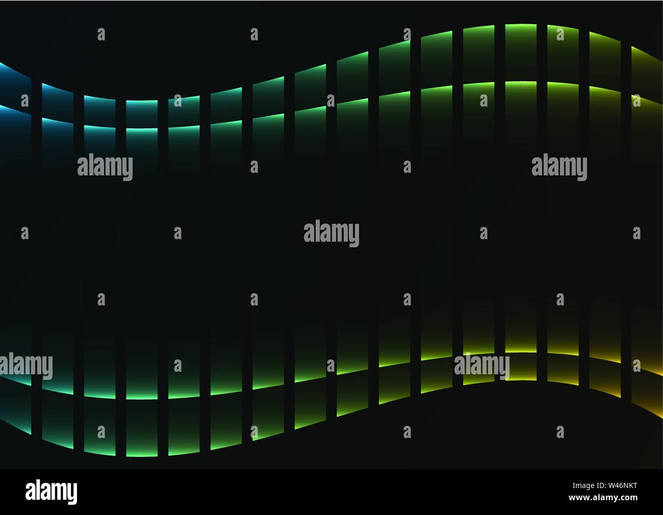 multicolor overlap pixel in dark background, geometric layer backdrop ...