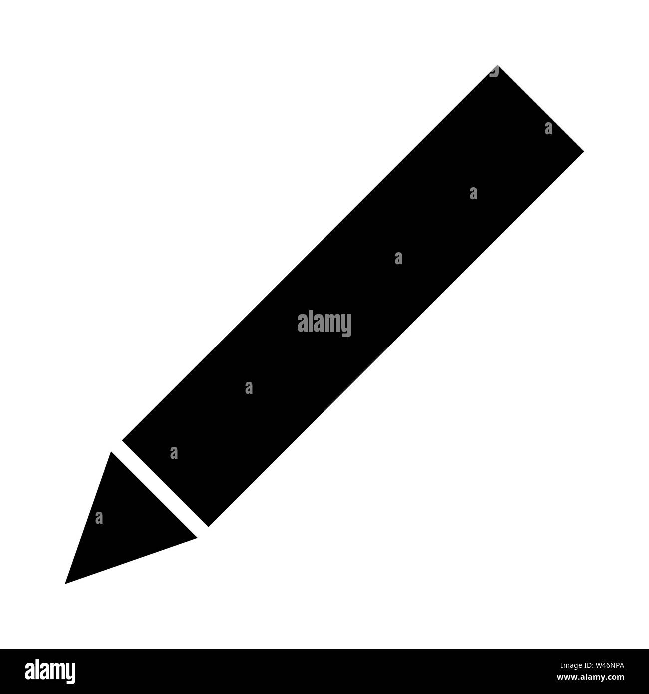 Edit vector icon. Pencil,write symbol. Flat vector sign isolated on ...