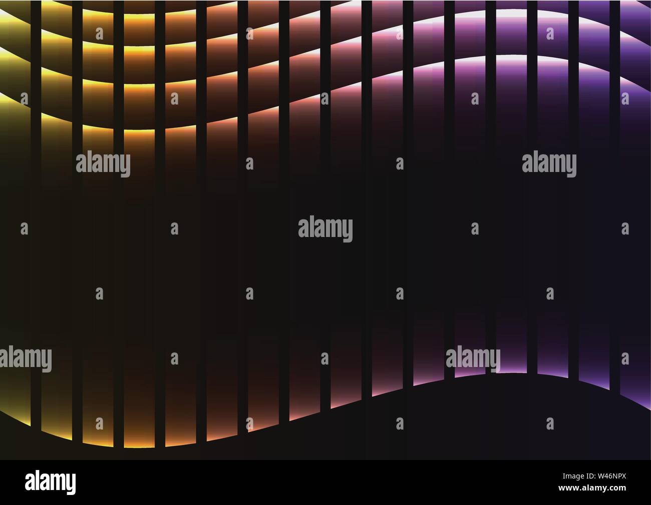 multicolor overlap pixel in dark background, geometric layer backdrop ...