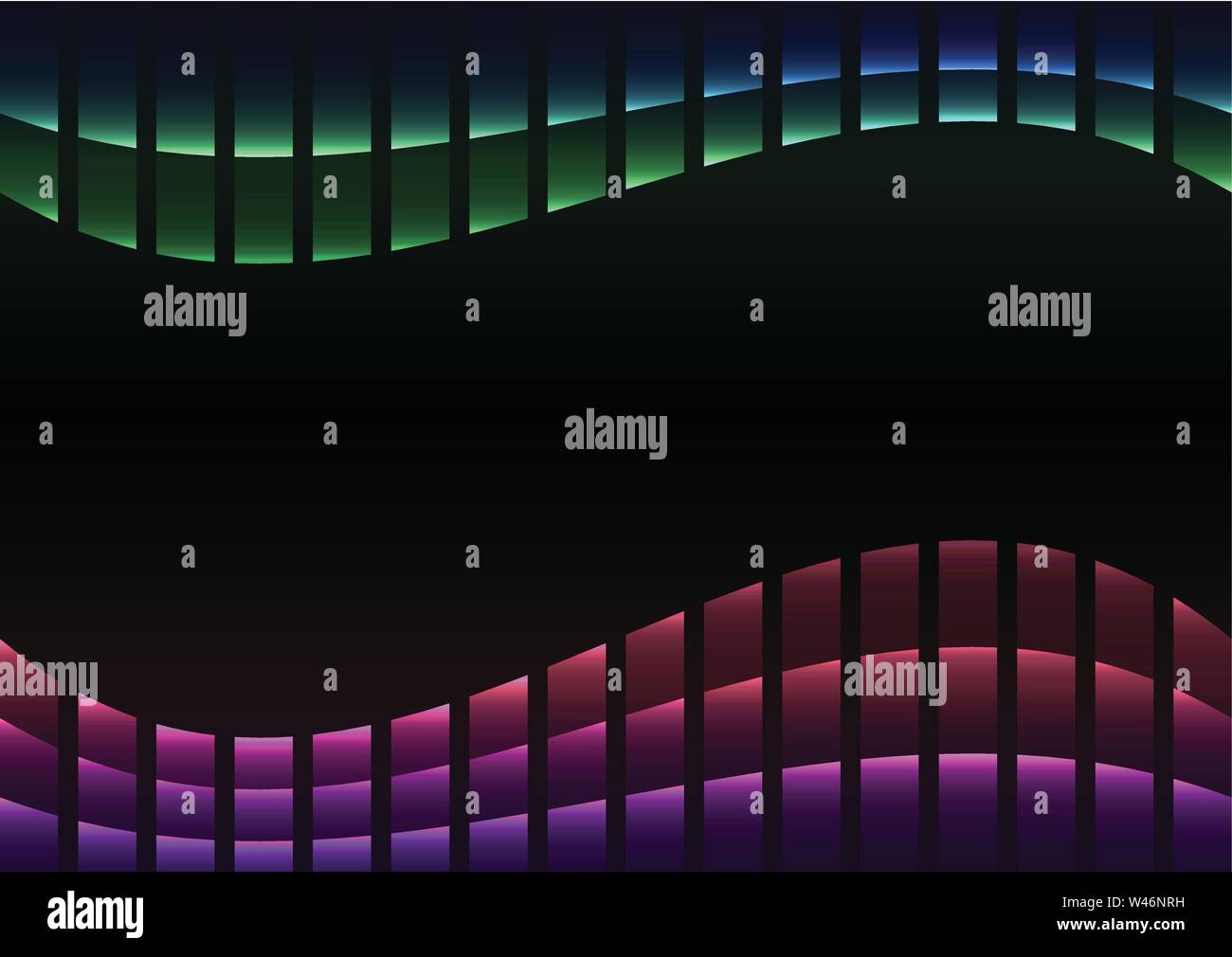 multicolor overlap pixel in dark background, geometric layer backdrop ...