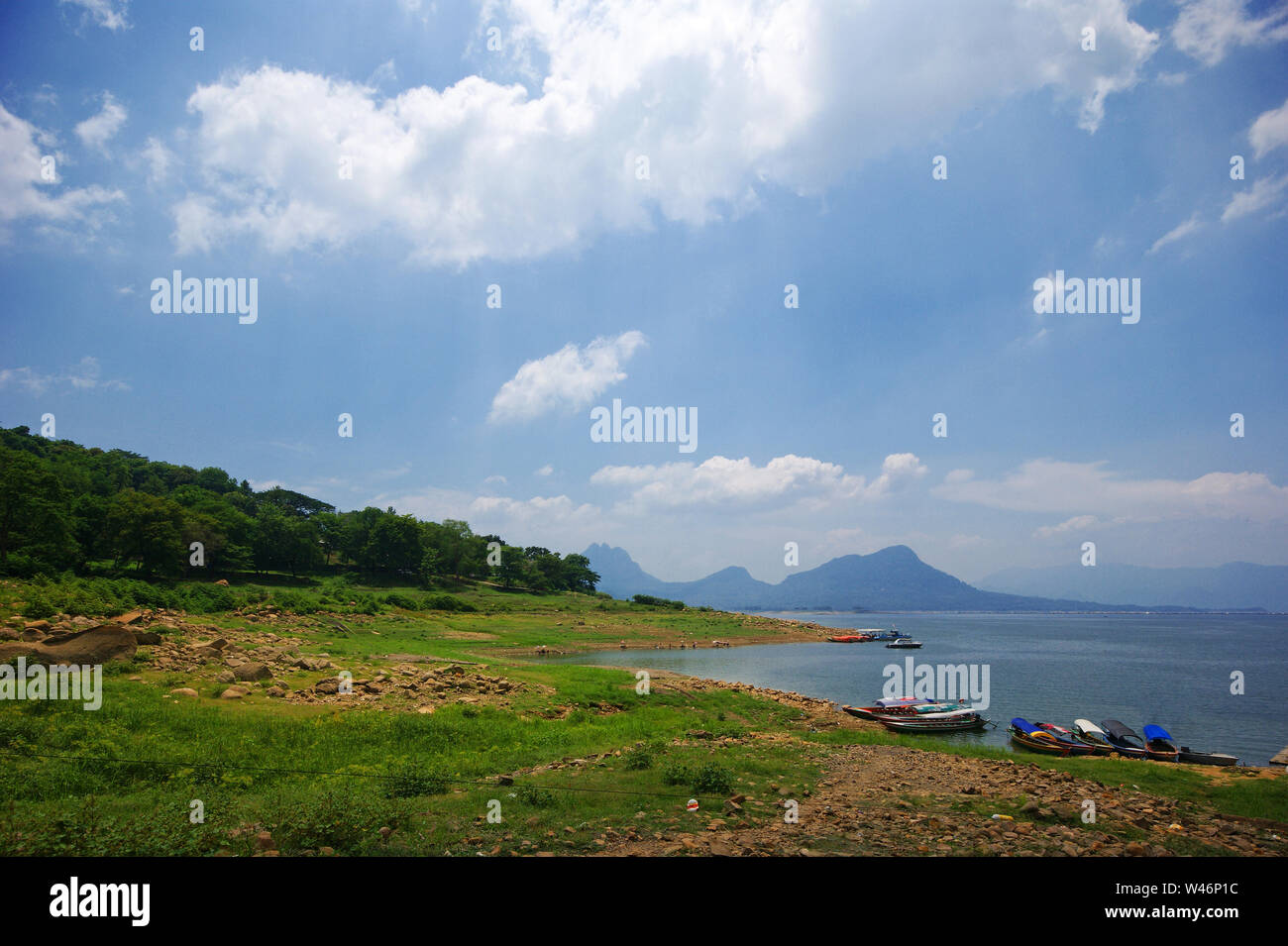 Waduk Jatiluhur Dam Lake, Purwakarta, West Java, Indonesia Stock Photo ...