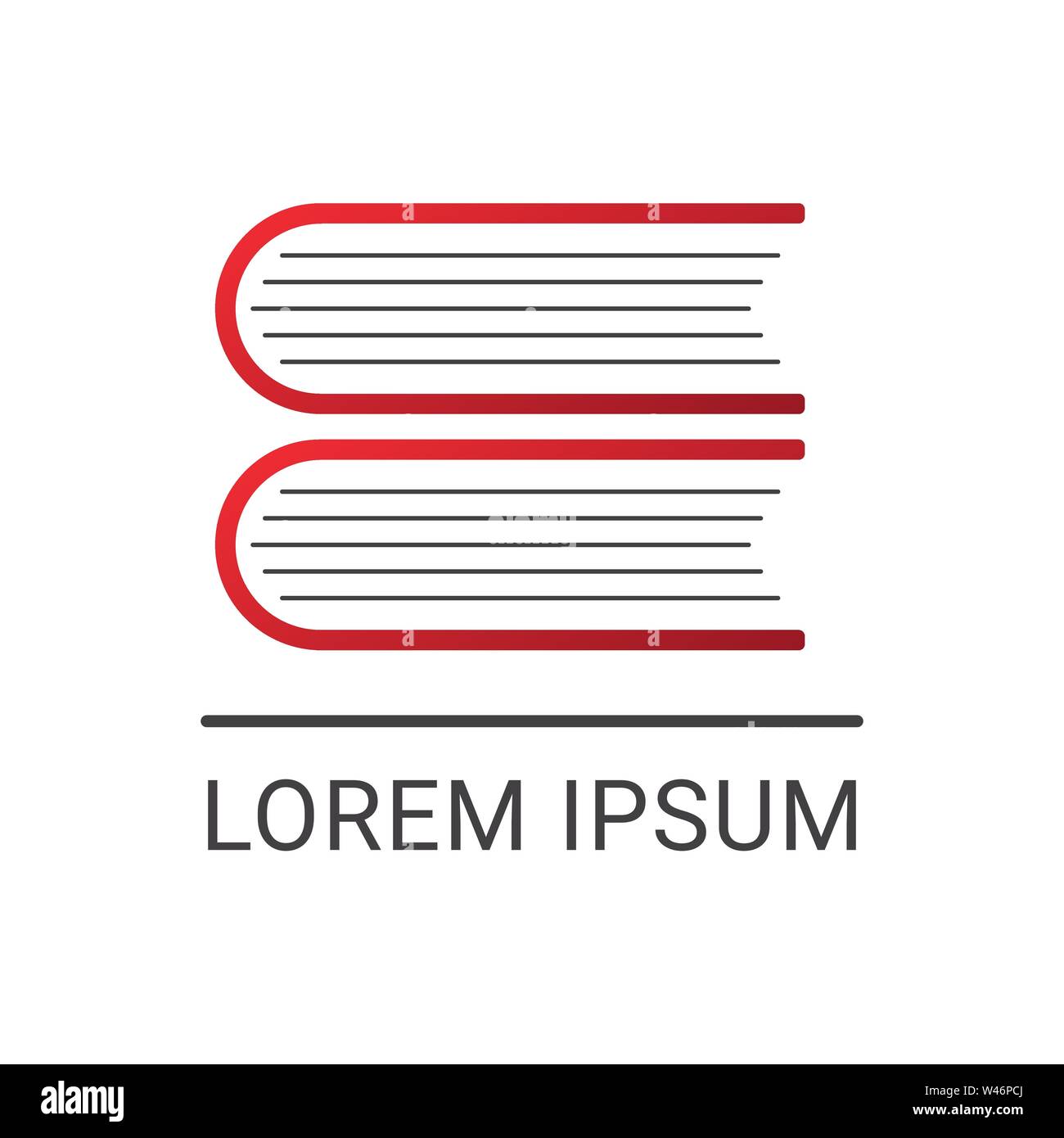 ebook vector logo design template, minimal notebook , education ...