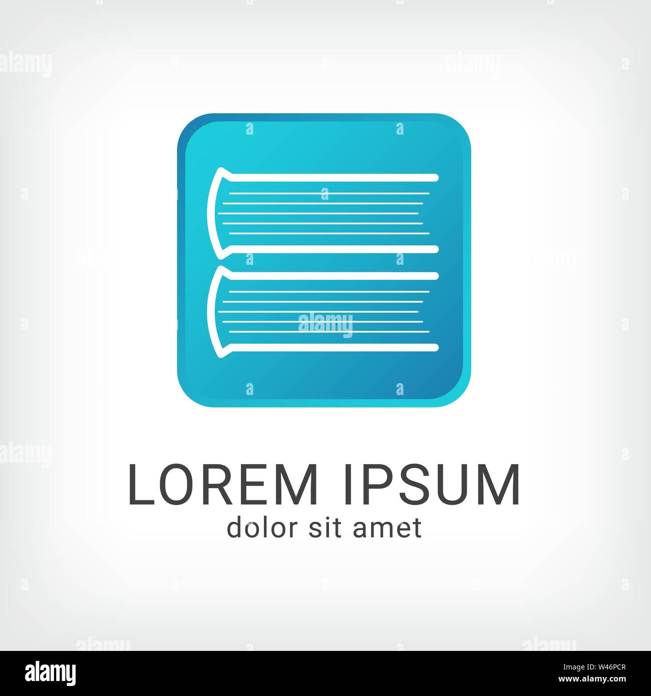 ebook vector logo design template, minimal notebook , education ...