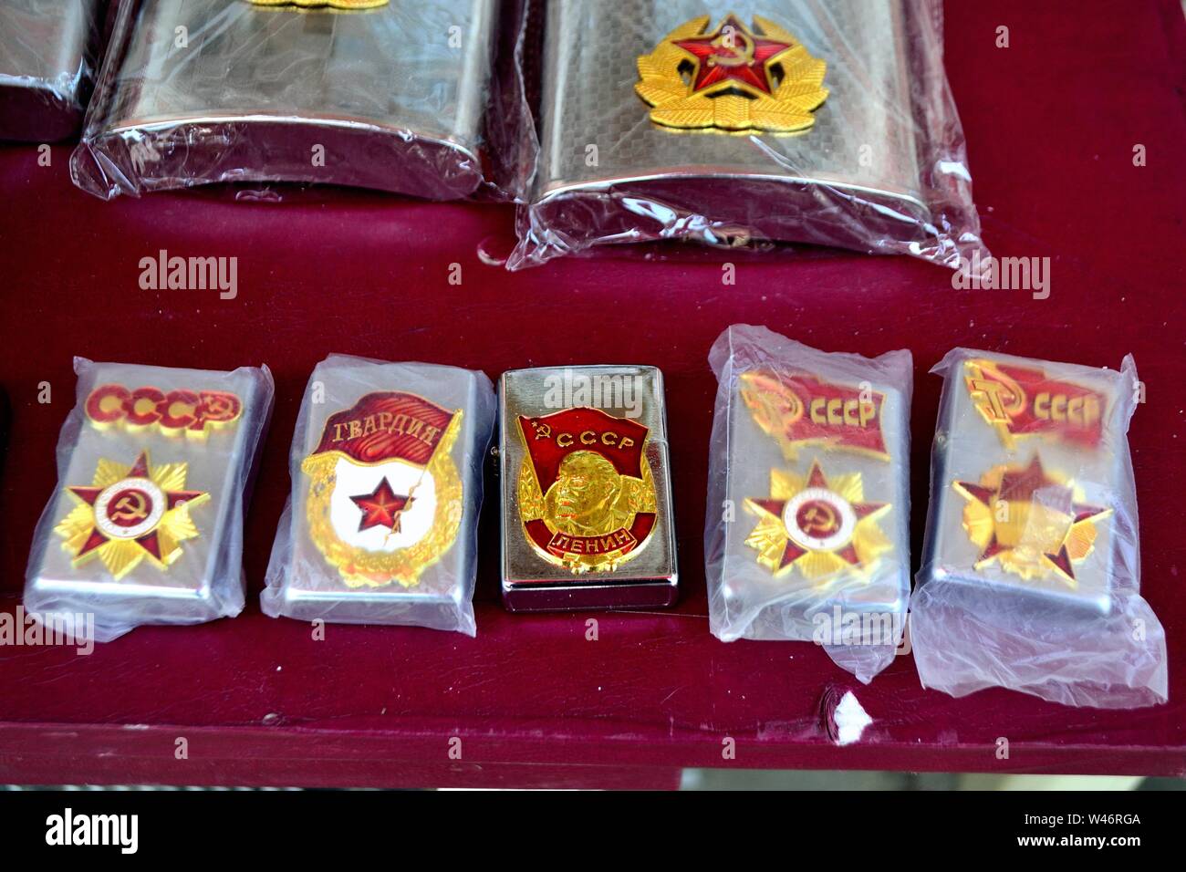 Soviet souvenirs - Market in SOZOPOL - Black Sea - BULGARIA Stock Photo ...