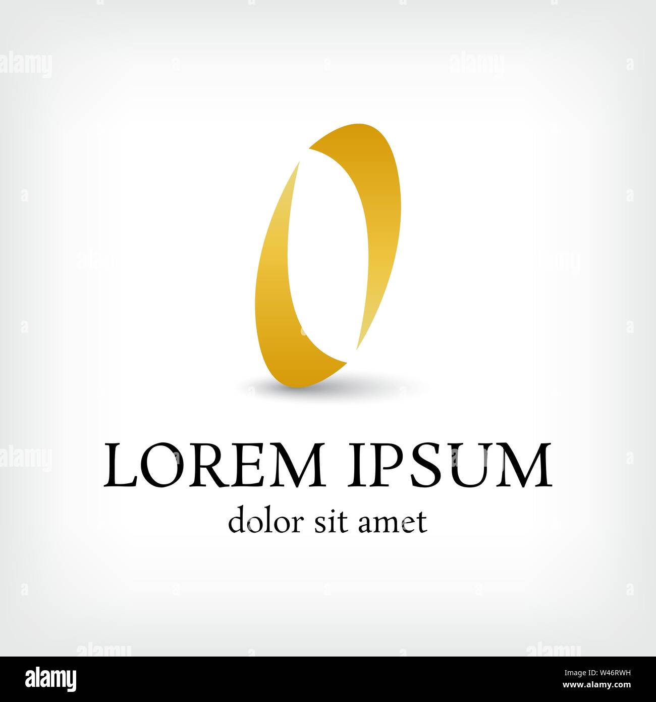 letter o vector logo design template, circle icon, zero sign, modern ...