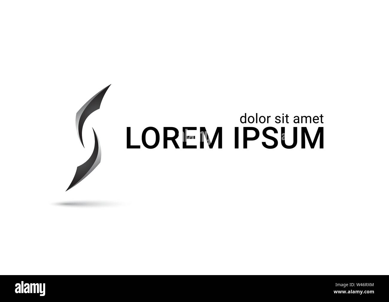 letter s vector logo design template, wave icon, spiral sign, curve ...